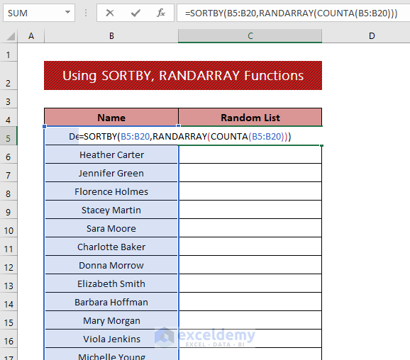 How To Randomize Rows In Excel 2 Easy Ways ExcelDemy How To Randomize Rows In Excel 2 Easy Ways ExcelDemy