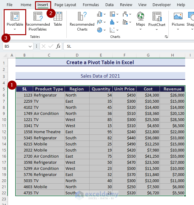 How to Create a Pivot Table in Excel (With Easy Steps)