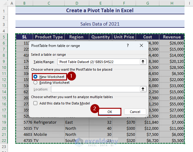 How to Create a Pivot Table in Excel (With Easy Steps)