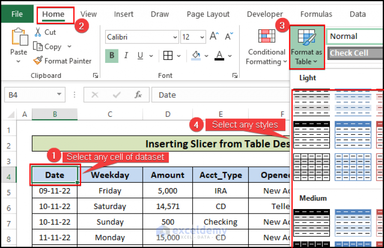 How To Use Slicer In Excel Examples And Customizations 