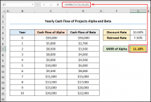 How to Use MIRR Function in Excel (3 Quick Examples)