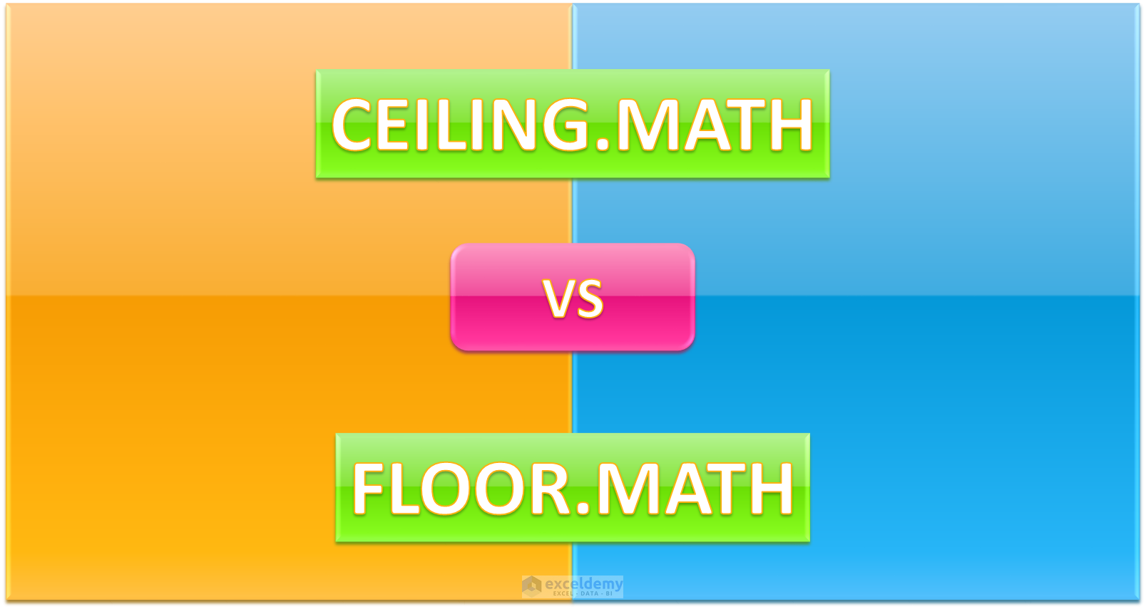 How To Use The CEILING MATH And The FLOOR MATH Function In Excel