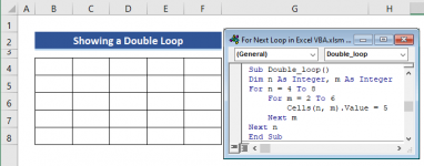 How to Use For Next Loop in Excel VBA (with 5 Examples)