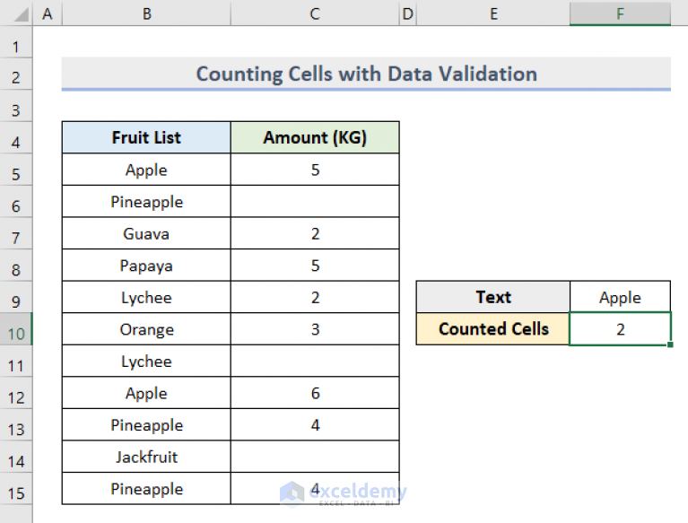 How to Count Cells with Specific Text in Excel (5 Easy Ways)