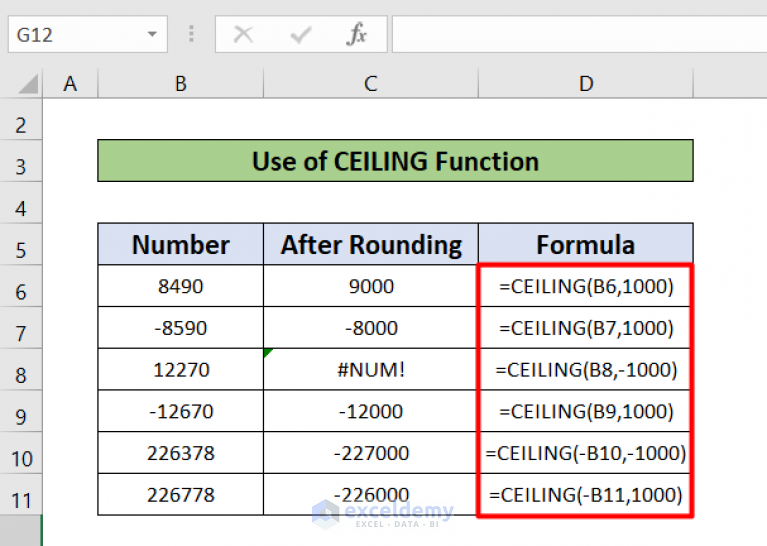 How to Round to Nearest 1000 in Excel (7 Easy Methods)