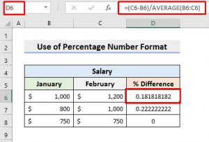 Calculate Percentage Difference Between Two Numbers in Excel