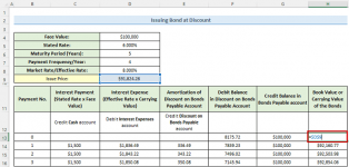 Calculator for Effective Interest Method of Amortization
