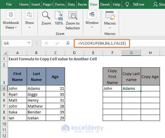 Excel Formula To Copy Cell Value To Another Cell ExcelDemy excel-formula-to-copy-cell-value-to-another-cell-exceldemy