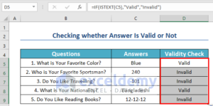 How to Use ISTEXT Function in Excel (8 Suitable Examples)