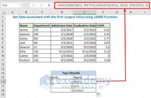 How to Use LARGE Function in Excel (6 Easy Examples) - ExcelDemy