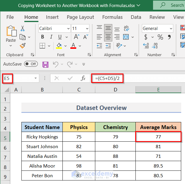 How To Copy A Sheet To Another Workbook With Excel Formulas 2 Methods How To Copy A Sheet To Another Workbook With Excel Formulas 2 Methods