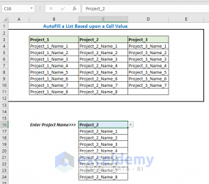 How to Populate a List Based on Cell Value in Excel (6 Ways) - ExcelDemy