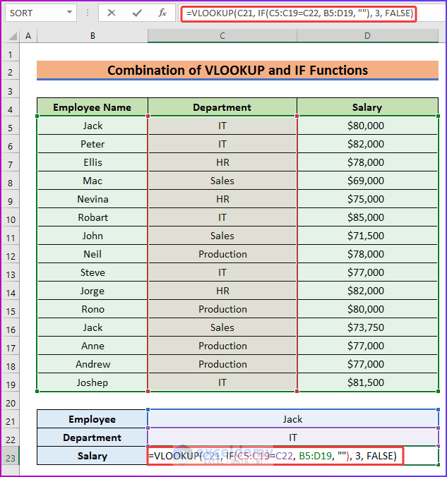 How To Use VLOOKUP Function With 2 Conditions In Excel How To Use VLOOKUP Function With 2 Conditions In Excel