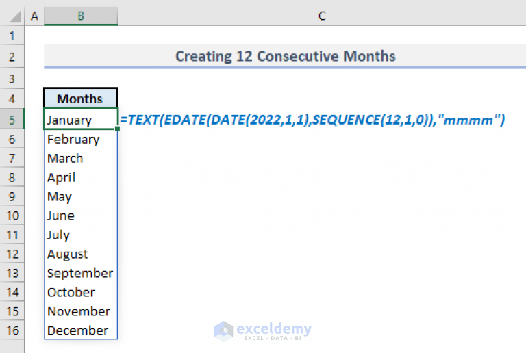 How To Use SEQUENCE Function In Excel 16 Examples ExcelDemy How To Use SEQUENCE Function In Excel 16 Examples ExcelDemy