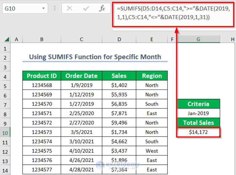 How to Do SUMIF by Month and Year in Excel (7 Quick Ways)