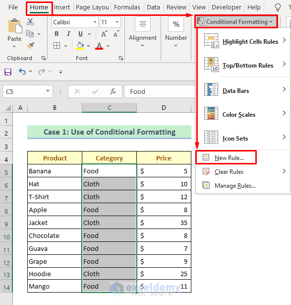 How To Highlight Cells Based On Text In Excel 2 Methods ExcelDemy How To Highlight Cells Based On Text In Excel 2 Methods ExcelDemy