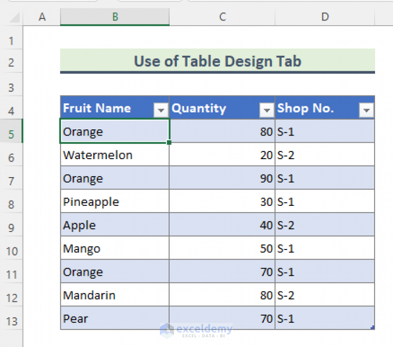 How To Remove Format As Table In Excel ExcelDemy