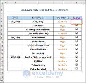 How to Remove Checkboxes from Excel (6 Ways) - ExcelDemy