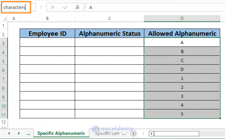Excel Data Validation For Alphanumeric – FXSMMZ