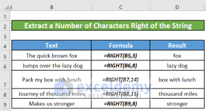 How to Find from Right in Excel (6 Methods) - ExcelDemy