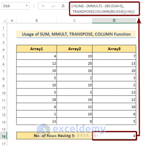 How to Use MMULT Function in Excel (6 Examples) - ExcelDemy