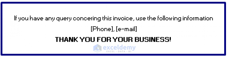 Tally Bill Format in Excel (Create with 7 Easy Steps) - ExcelDemy