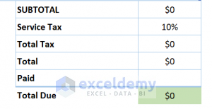Transport Bill Format in Excel (Create in 4 Simple Steps) - ExcelDemy