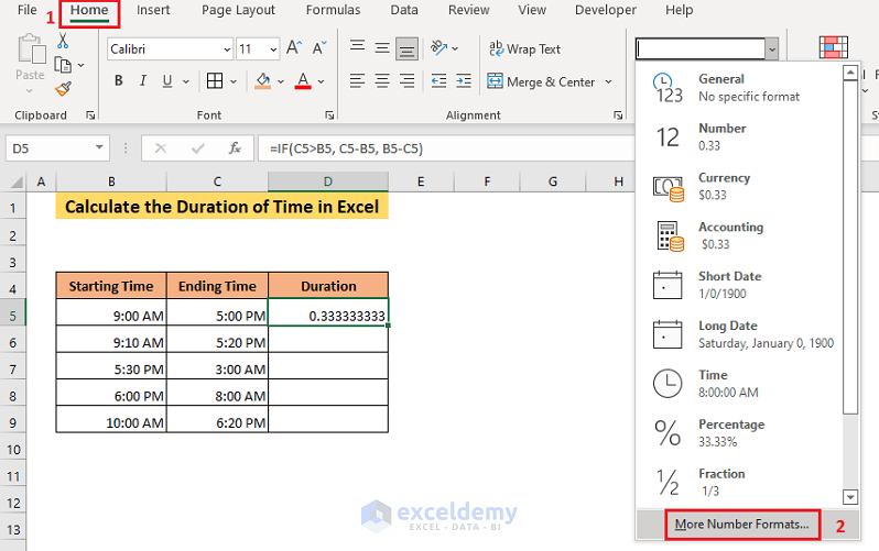 How To Calculate The Duration Of Time In Excel 7 Methods ExcelDemy How To Calculate The Duration Of Time In Excel 7 Methods ExcelDemy