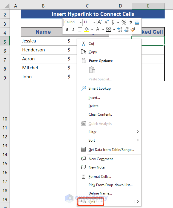 How To Link Two Cells In Excel 6 Methods ExcelDemy How To Link Two Cells In Excel 6 Methods ExcelDemy