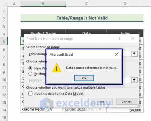 Pivot Table is Not Picking up Data in Excel (5 Reasons) - ExcelDemy