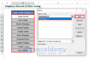 How to Sort Array with Excel VBA (Both Ascending and Descending Order)