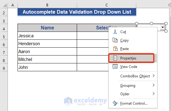 How to Autocomplete Data Validation Drop Down List in Excel How to Autocomplete Data Validation Drop Down List in Excel