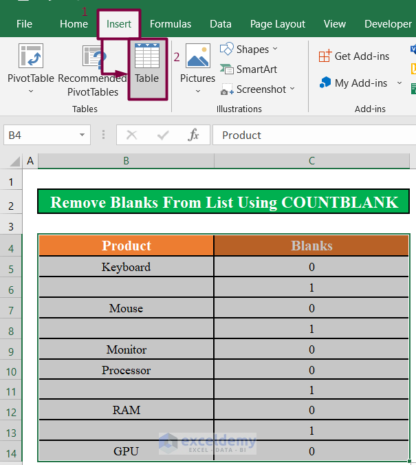How To Remove Blanks From List Using Formula In Excel 4 Methods How To Remove Blanks From List Using Formula In Excel 4 Methods