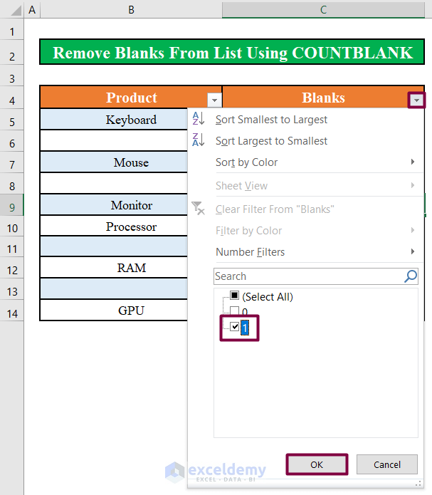 How To Remove Blanks From List Using Formula In Excel 4 Methods How To Remove Blanks From List Using Formula In Excel 4 Methods