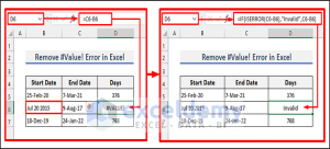 How to Remove Value Error in Excel (4 Quick Methods) - ExcelDemy