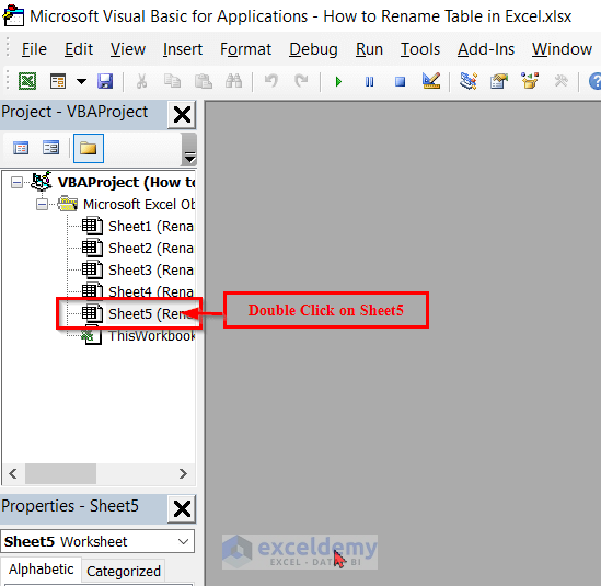 How To Rename A Table In Excel 5 Ways ExcelDemy