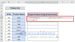 How to Extract Unique Items from a List in Excel (10 Methods)