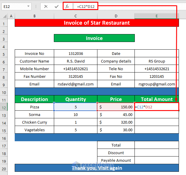 Excel VBA Create Invoice And Save PDF Format with Quick Steps Excel VBA Create Invoice And Save PDF Format with Quick Steps
