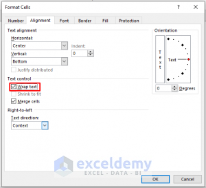 How to Wrap Text in Merged Cells in Excel (5 Ways) - ExcelDemy