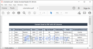 How to Convert Excel to PDF with All Columns (5 Suitable Ways)