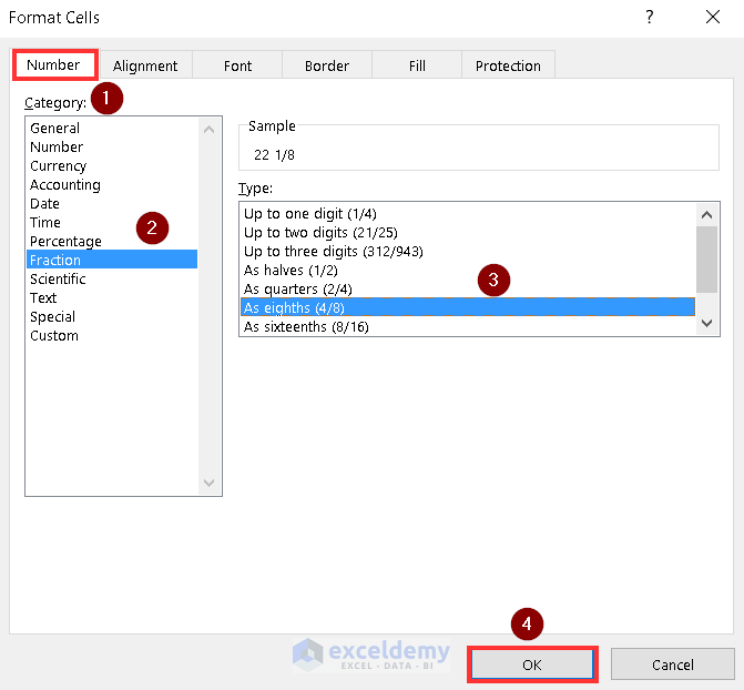 How to Convert Decimal to Fraction in Excel (4 Approaches)