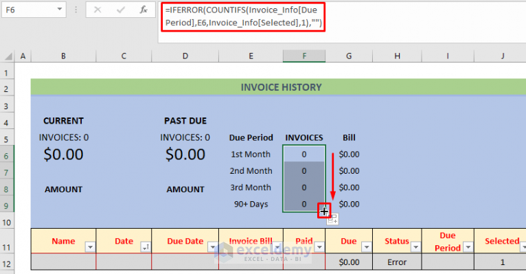 How to Keep Track of Invoices and Payments in Excel (3 Ideal Examples)