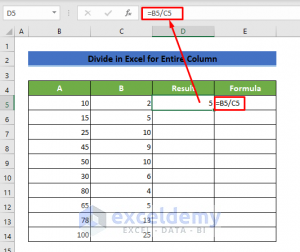 How to Divide in Excel for Entire Column (7 Quick Tricks) - ExcelDemy