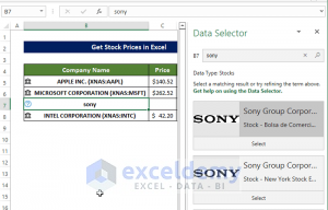 How to Get Stock Prices in Excel (3 Easy Methods) - ExcelDemy