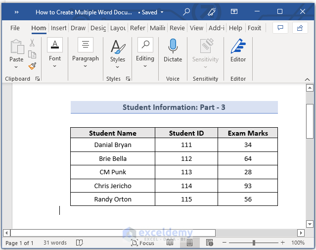 How To Create Multiple Word Documents From Excel 3 Easy Methods How To Create Multiple Word Documents From Excel 3 Easy Methods