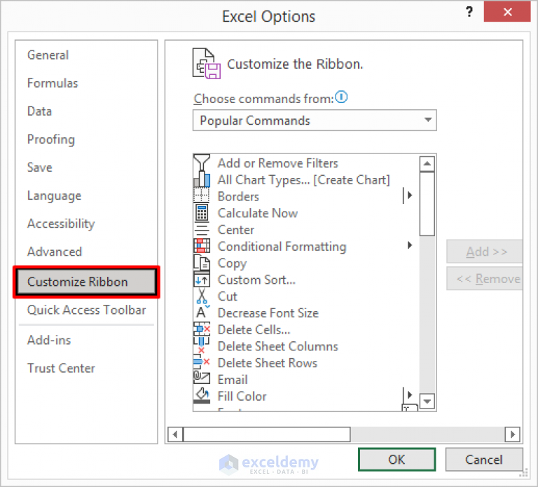 How to Add Data Types to Ribbon in Excel (With Quick Steps) - ExcelDemy