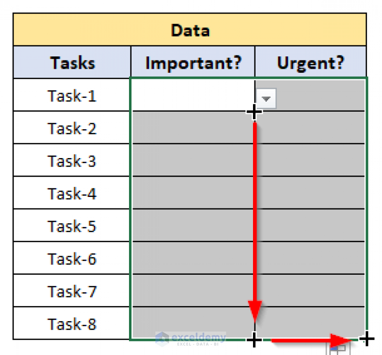 How to Make an Eisenhower Matrix Template in Excel (With Easy Steps)