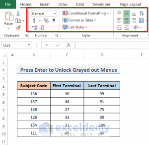 How to Unlock Grayed out Menus in Excel (5 Effective Ways) - ExcelDemy