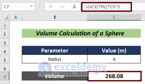 How to Calculate Volume in Excel (7 Different Ways) - ExcelDemy