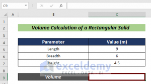 How to Calculate Volume in Excel (7 Different Ways) - ExcelDemy